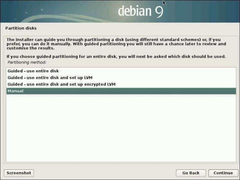 How To Install Debian 9 Stretch Step By Step With Snapshots