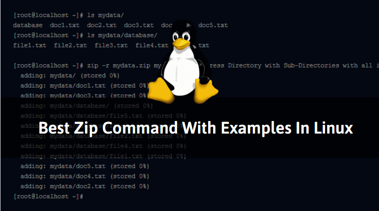 Best Zip Command With Examples In Linux ITSmartTricks