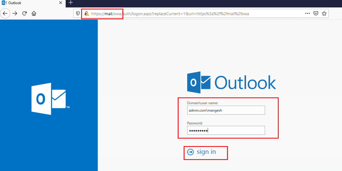 How To Access OWA WebMail And Set Up Exchange Server 2016