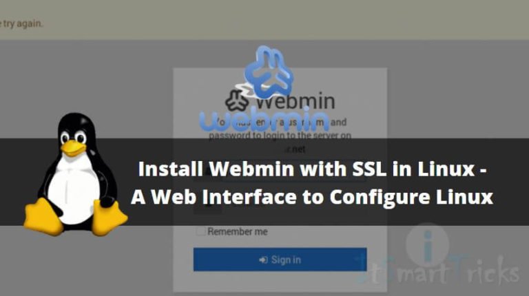 Install Webmin With SSL In Linux – A Web Interface To Configure Linux